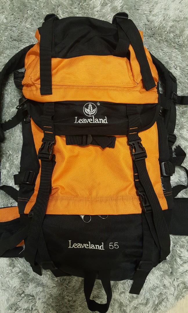 Leaveland 55L Hiking Travelling Backpack 行山旅行男女背囊/背包, 男裝, 袋, 背包 - Carousell