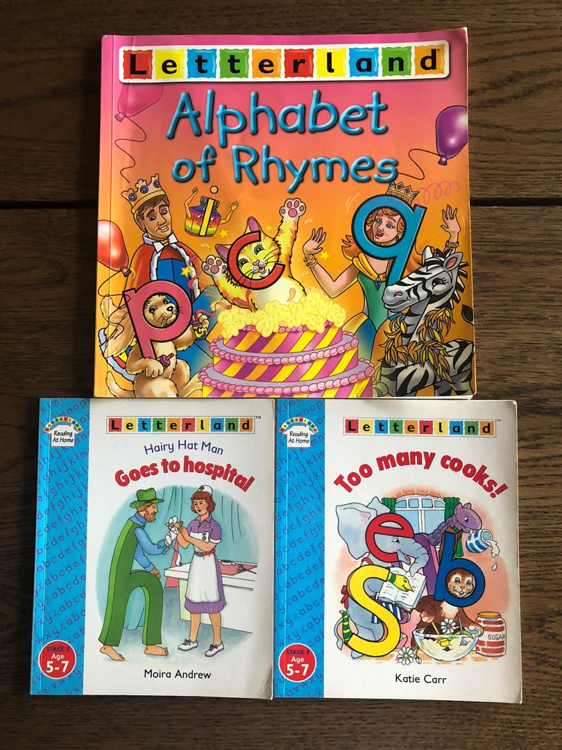Letterland Alphabet of Rhymes Book & 2 others, Hobbies & Toys, Books ...
