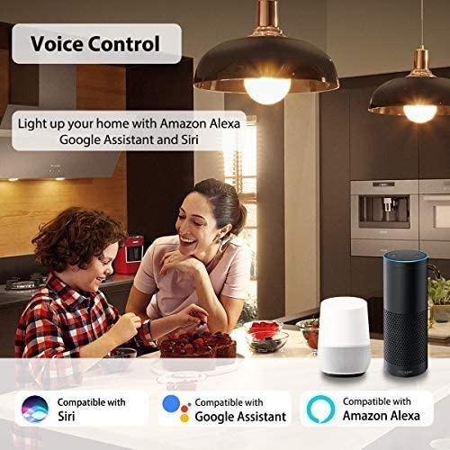 LOHAS Smart Light Bulb E26/E27 LED WiFi Bulb, Color Changing, Furniture ...