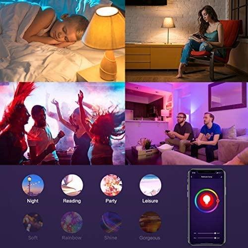LOHAS Smart Light Bulb E26/E27 LED WiFi Bulb, Color Changing, Furniture ...