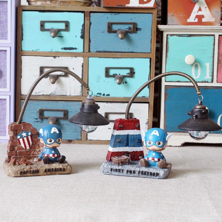 Marvel Captain America Cute Table/Desk Deco, Furniture & Home Living ...