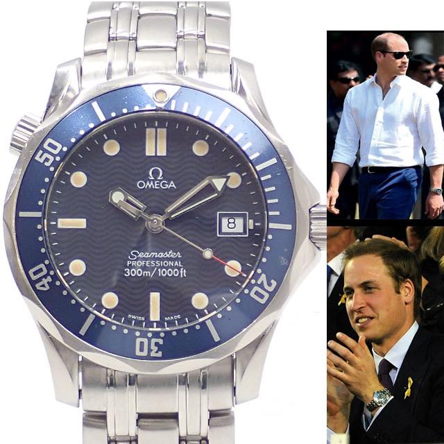 Prince William Omega Seamaster Mid-size Ref. 2561.80, Luxury, Watches ...