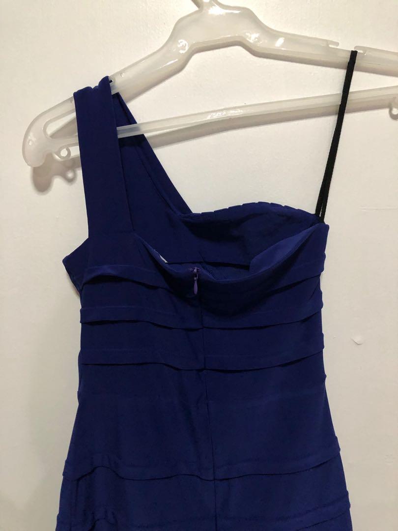 Royal blue Soiree one shoulder dress, Women's Fashion, Dresses & Sets ...