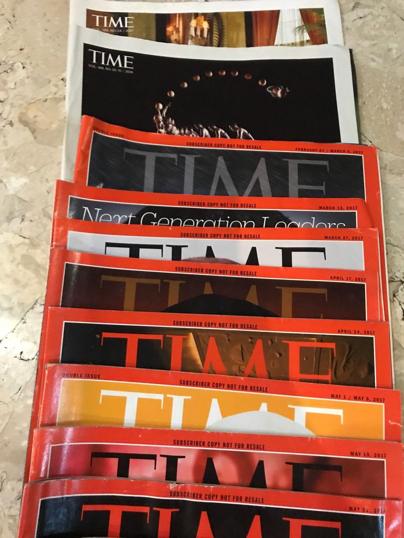 Times magazine (21 copies from the whole year of 2017), Hobbies & Toys ...