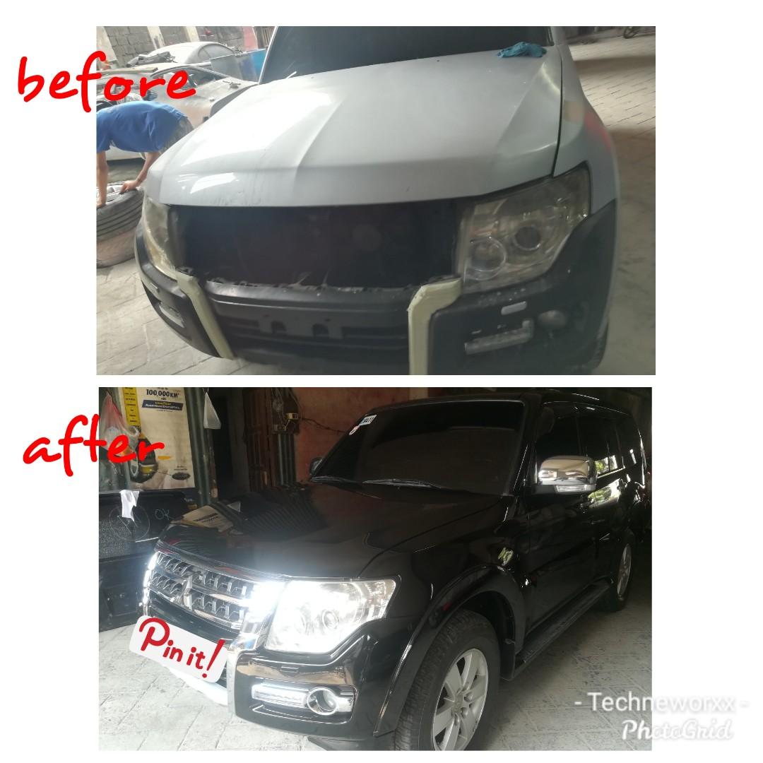 WASHOVER CHANGE COLOR STRIP TO METAL PANEL REPAINT MAGS REPAINT BODY ...
