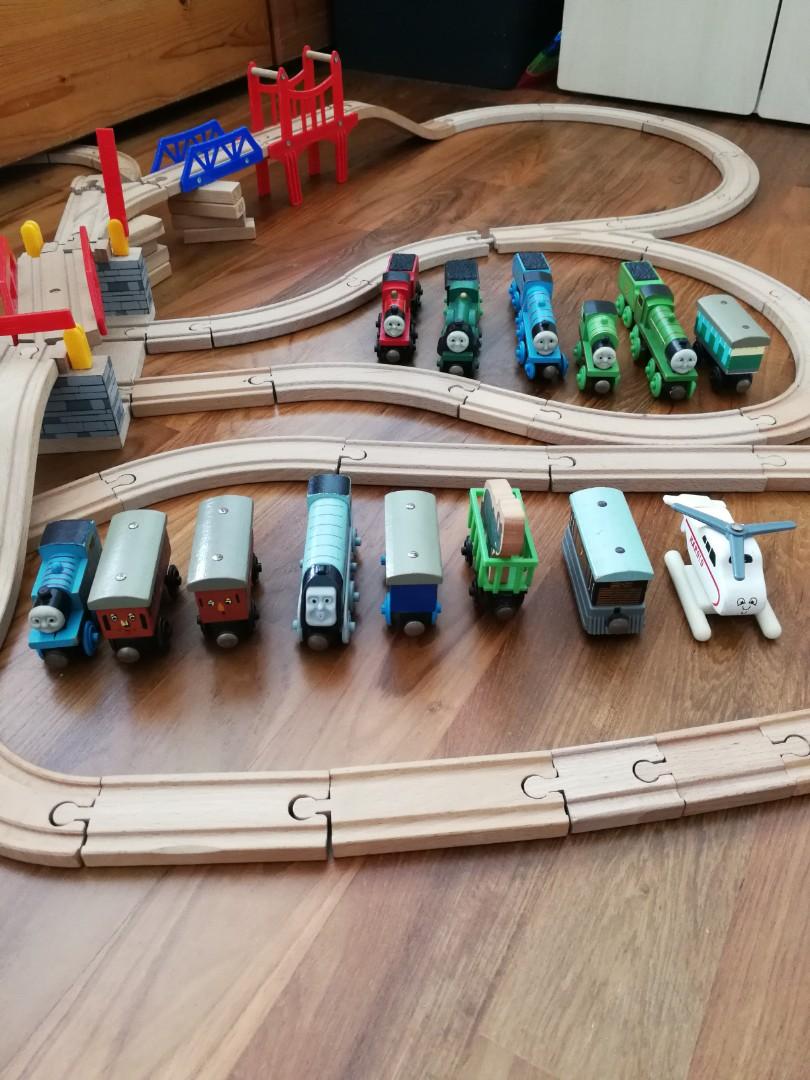 Wooden Train Set, Thomas & friends Train set, track set, railway track ...