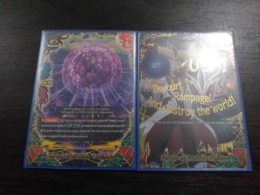 WTS Buddyfight Hyakugan Yamigedo deck, Toys & Games, Board Games ...
