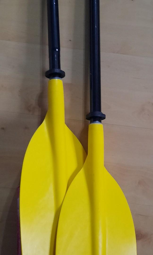 2-part Split Kayak Paddle - Yellow, Sports, Sports & Games Equipment on ...