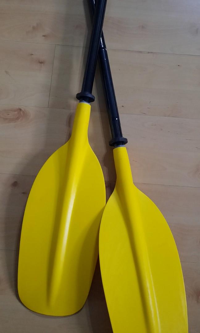 2-part Split Kayak Paddle - Yellow, Sports, Sports & Games Equipment on ...