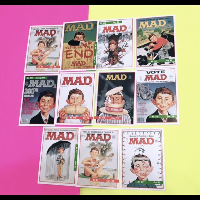 美國復古懷舊 諷刺社會時弊MAD雜誌漫畫卡 罕有 懷舊卡 Madmagazine Mad magazine, 興趣及遊戲, 收藏品及紀念品 ...