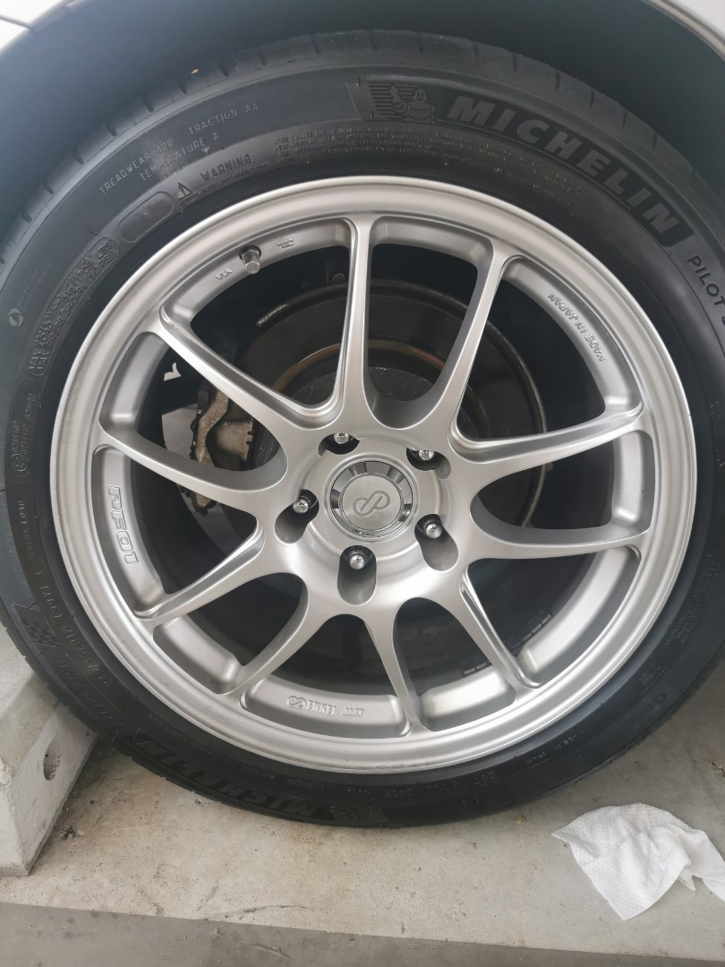 Authentic Enkei Pf01 17 inch rims, Car Accessories, Tyres & Rims on ...