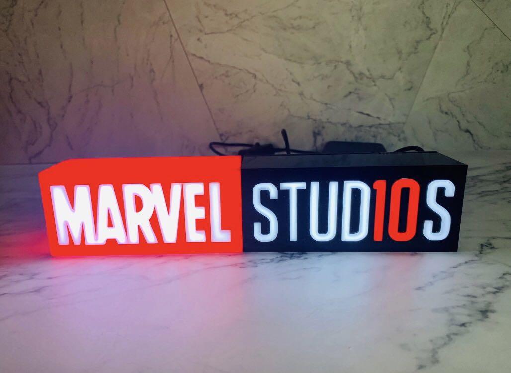 PRE-ORDER MARVEL AVENGERS MARVEL STUDIOS LOGO ACRYLIC SIGN WITH LIGHT ...