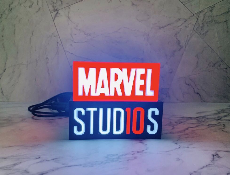 PRE-ORDER MARVEL AVENGERS MARVEL STUDIOS LOGO ACRYLIC SIGN WITH LIGHT ...