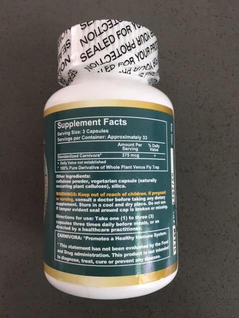 Carnivora Vegi-Caps - All Natural, Gluten Free, Vegan Friendly Capsules ...