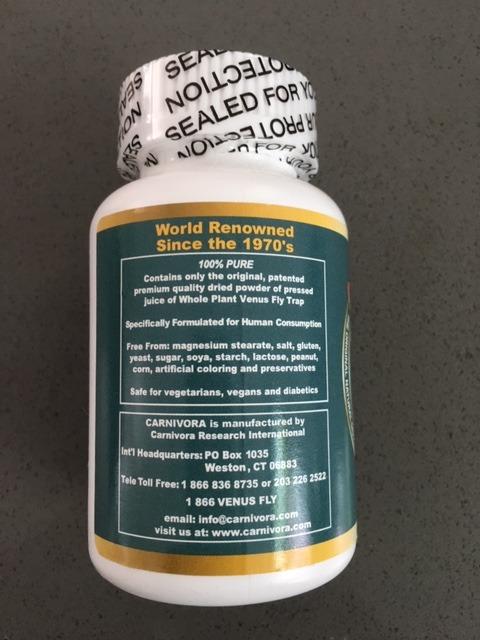 Carnivora Vegi-Caps - All Natural, Gluten Free, Vegan Friendly Capsules ...