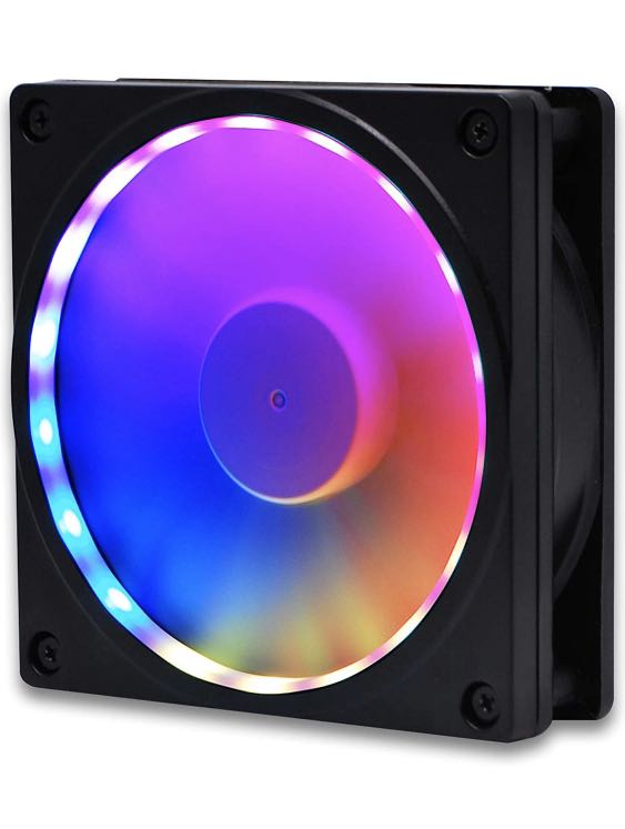 EZDIY-FAB RGB Fan Frame with Addressable RGB Lighting 120mm fan ...
