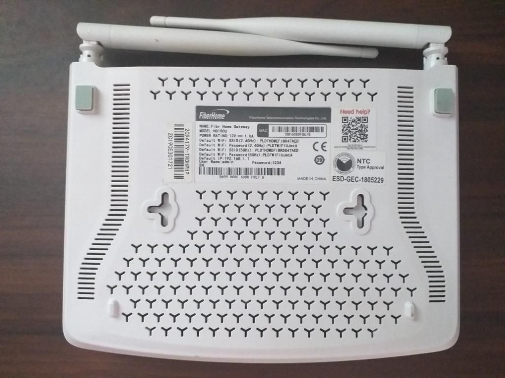 FiberHome HG180U - Use as PLDT Router for 1 Month - NO Box, Computers ...