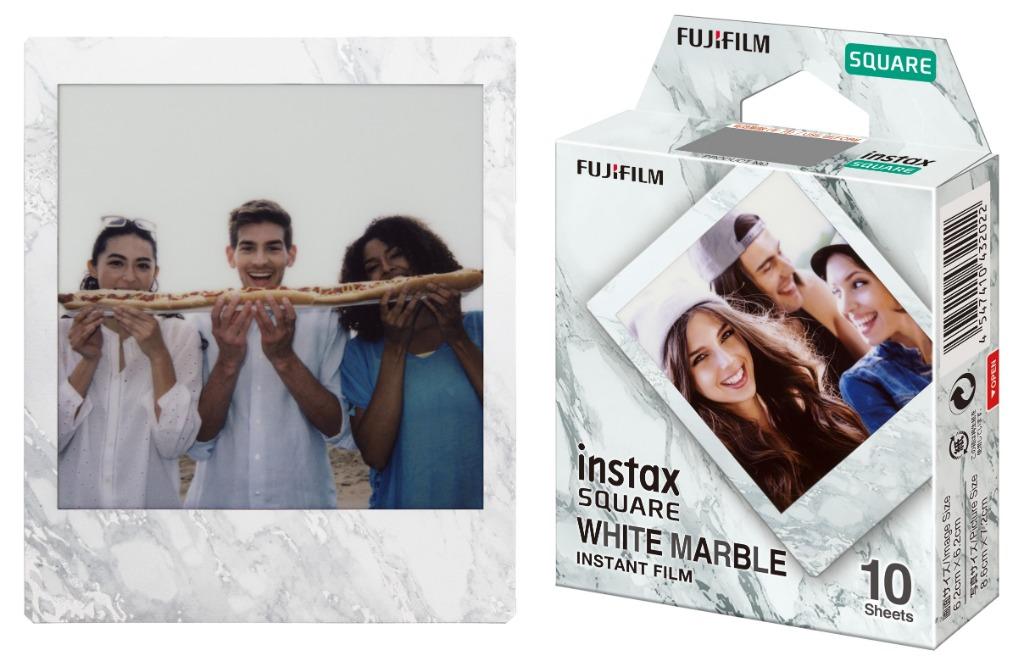 (Buy 3 get 1 free!) Fujifilm Instax SQUARE White Marble instant film ...