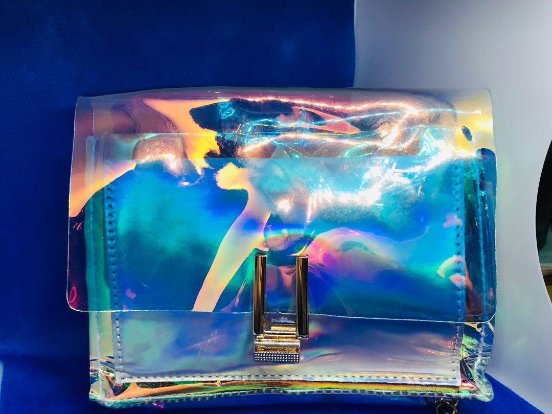 Holographic bag, Women's Fashion, Bags & Wallets, Tote Bags on Carousell