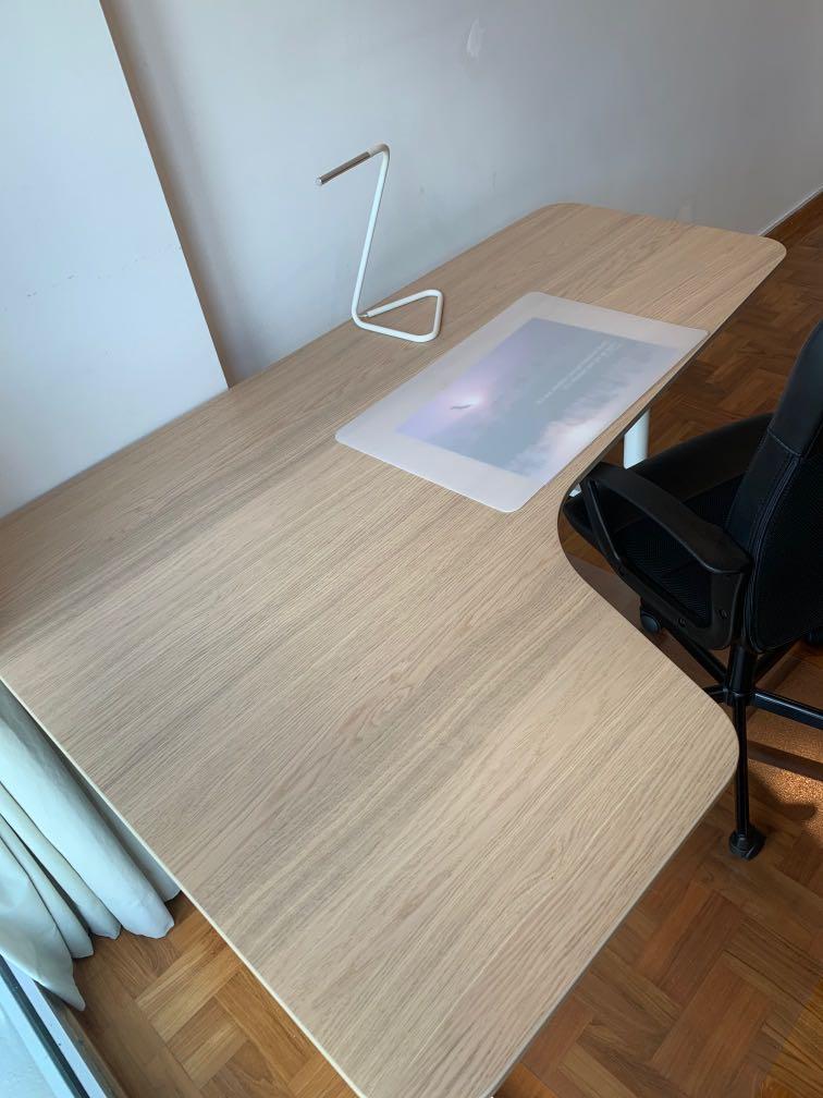 IKEA BEKANT Study Table, Furniture & Home Living, Furniture, Tables ...