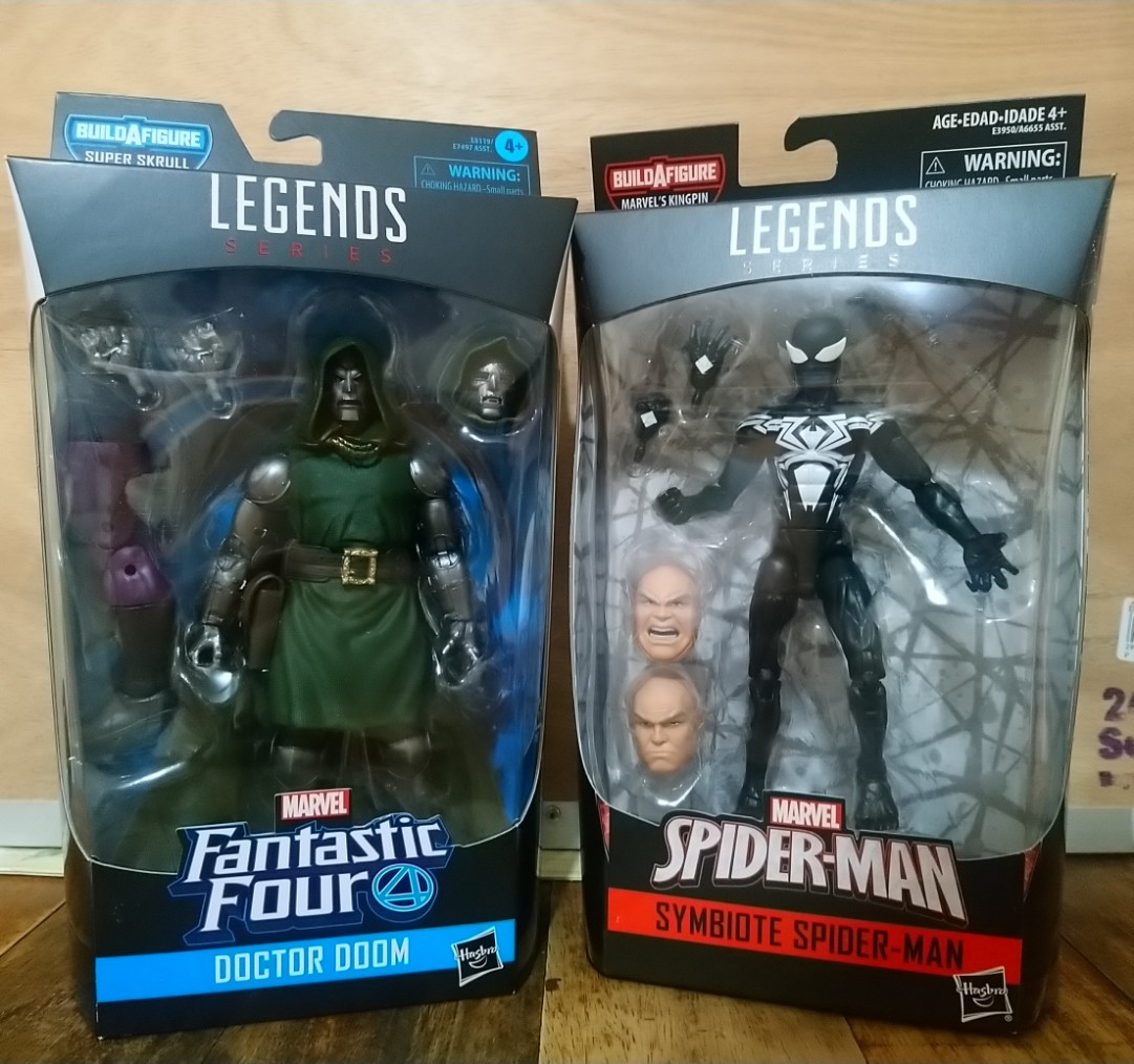 Dr Doom Marvel Legends Doctor Doom and Symbiote Spider-Man, Hobbies ...