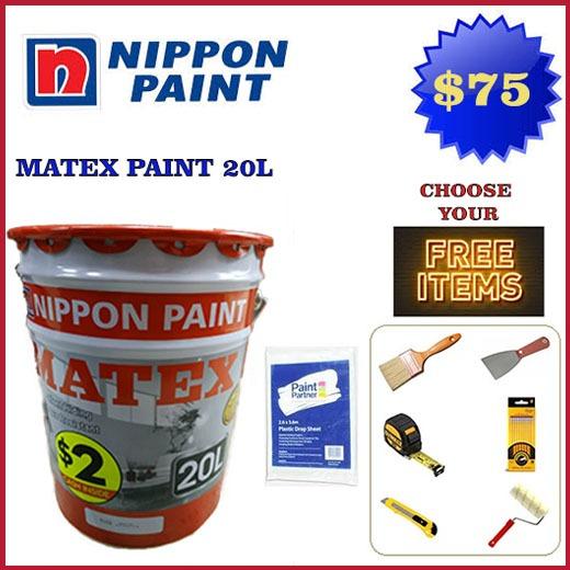 Nippon Matex 20L Emulsion paint | Free Delivery | Free Items | Paint ...