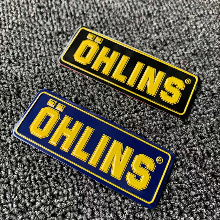 OHLINS Motorcycle Heat Resistant Emblem Decal, Motorcycles, Motorcycle ...