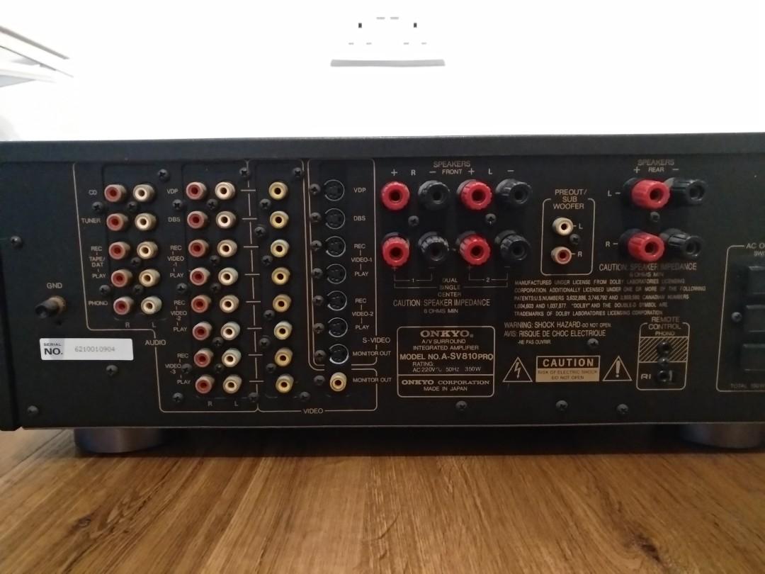 Onkyo A-SV810PRO Amplifier, Audio, Soundbars, Speakers & Amplifiers on ...