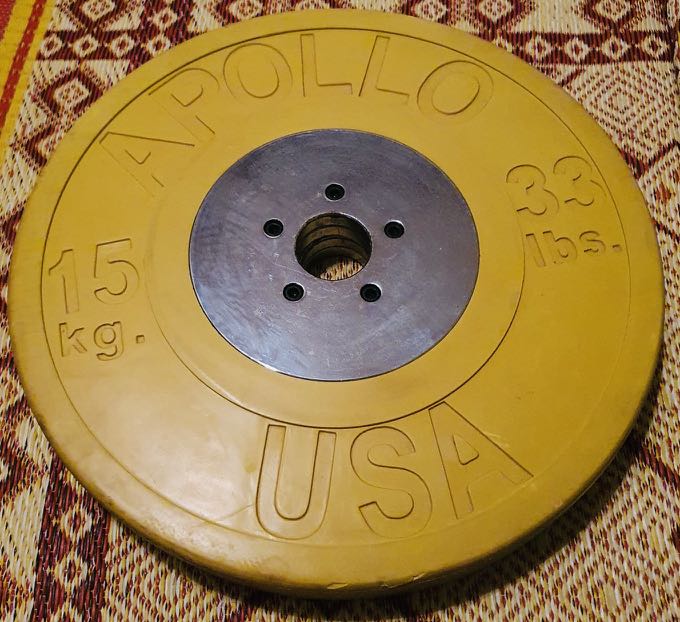 Premium Apollo USA 15kg Rubberised Olympic Weight, Sports Equipment ...