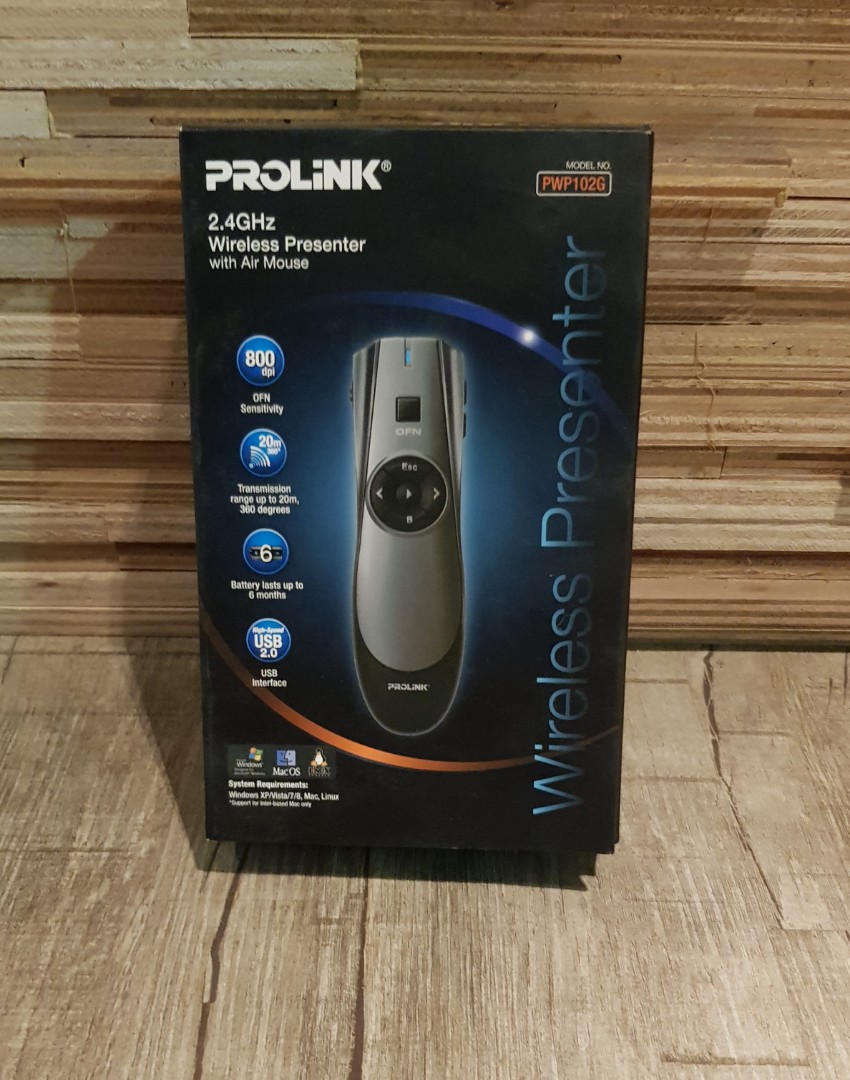 Prolink Wireless Presenter 2.4GHz, Computers & Tech, Parts ...