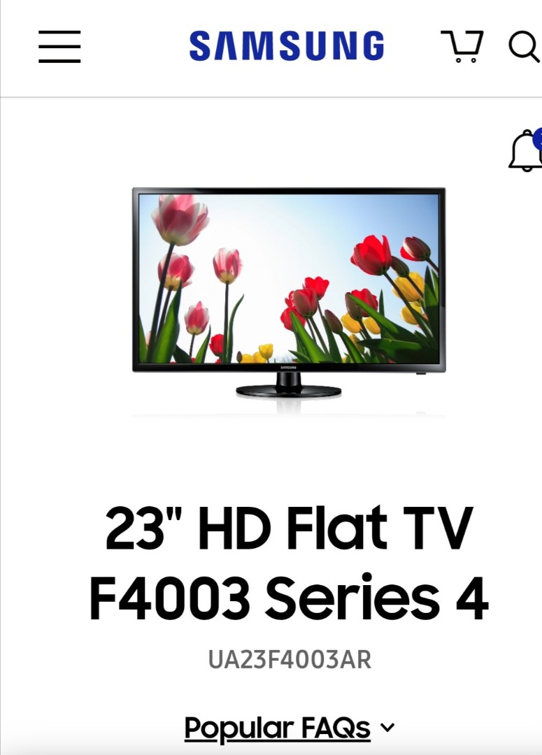 Samsung 23 inches LED HD series 4 TV, TV & Home Appliances, TV ...