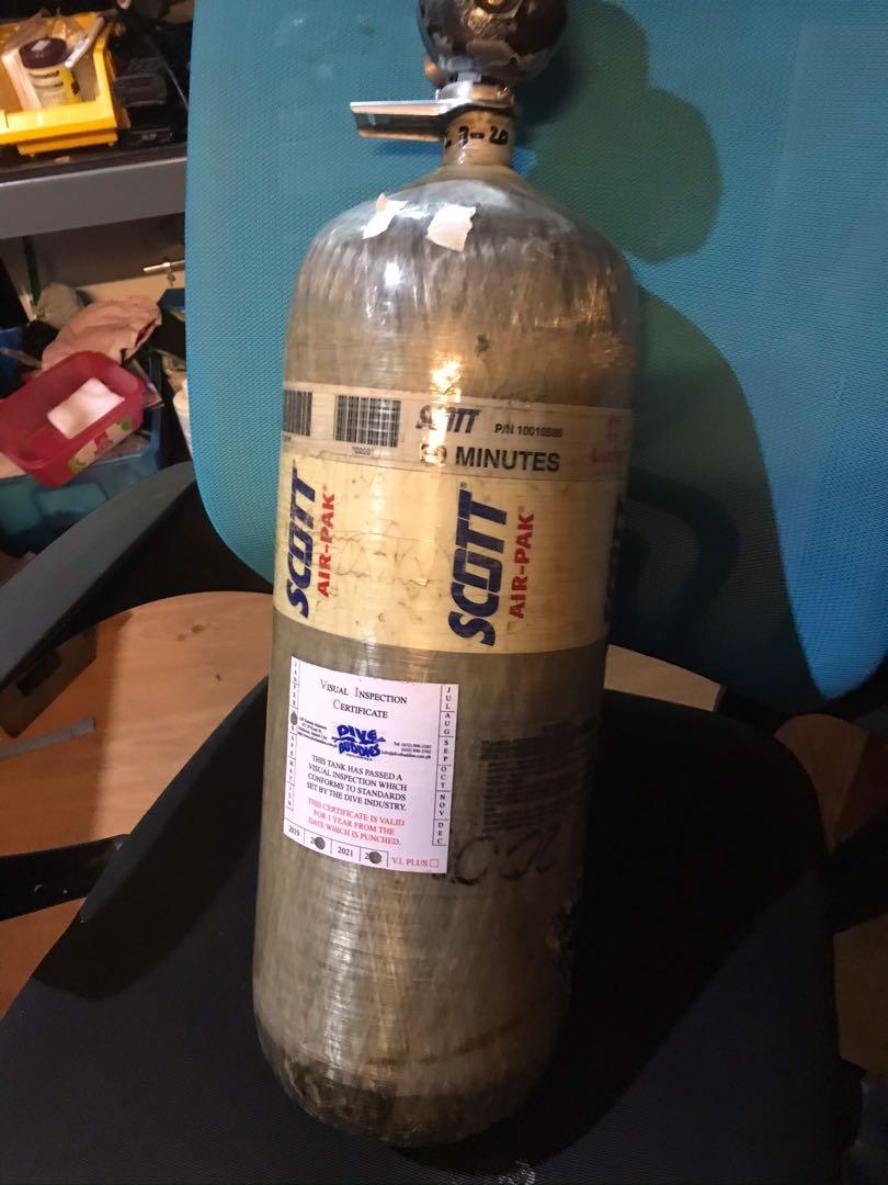 SCBA Tank 3000 PSI for PCP, Sports Equipment, Other Sports Equipment ...