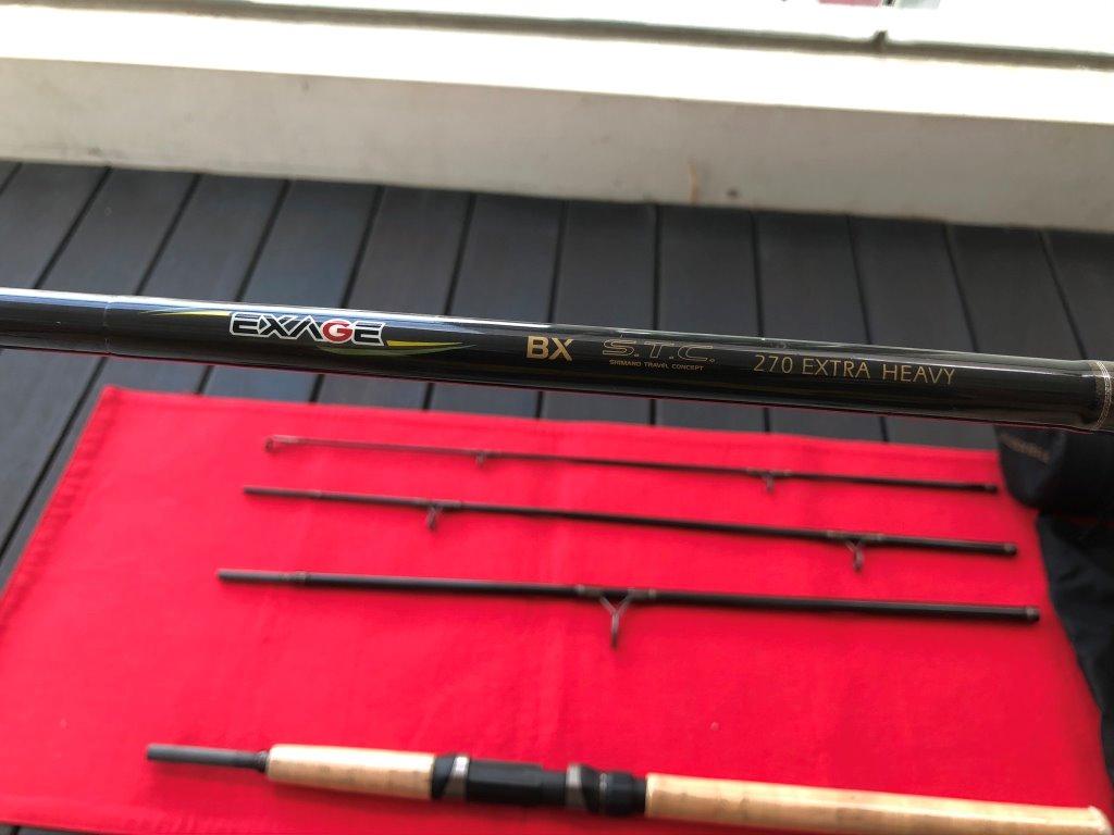 SHIMANO Exage BX S.T.C. Travel concept Spinning fishing rod, Sports ...