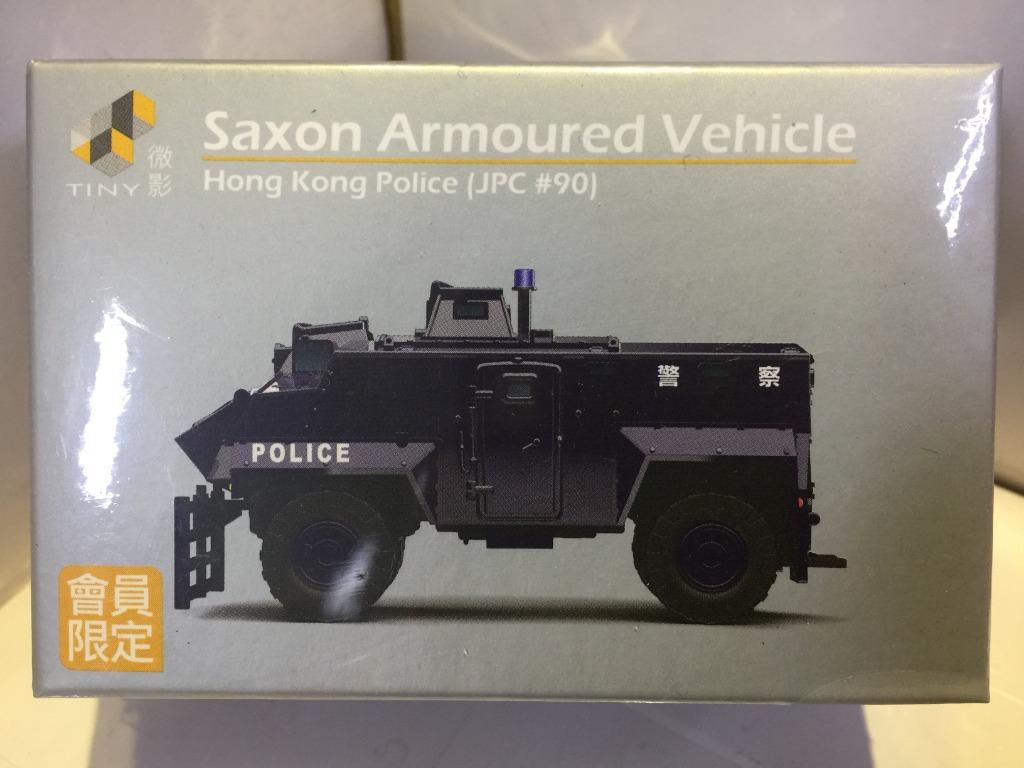 TOYEAST TINY CITY DIE-CAST SAXON ARMOURED VEHICLE HK POLICE JPC#90 ...