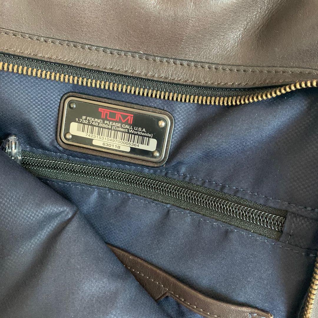 Tumi Leather Harrison Backpack, Men's Fashion, Bags, Backpacks on Carousell