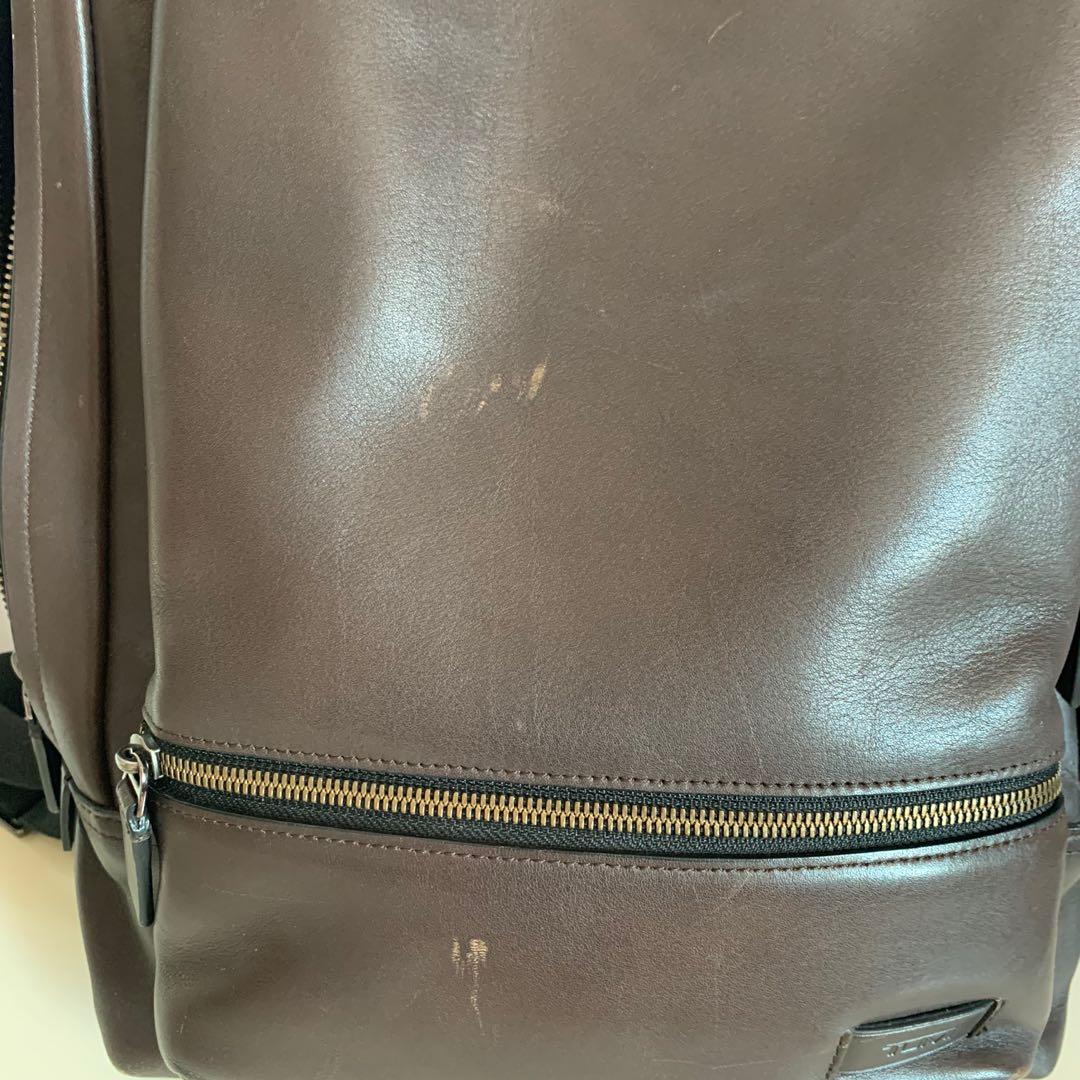 Tumi Leather Harrison Backpack, Men's Fashion, Bags, Backpacks on Carousell