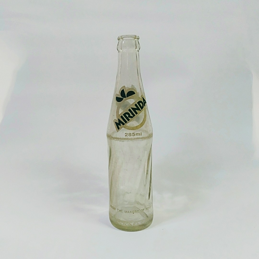Vintage Old Mirinda Empty Glass Bottel 285ml, Furniture & Home Living, Home Decor, Vases ...