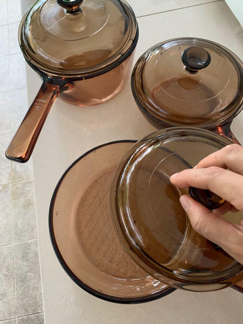 Vision glass cooking pot, Furniture & Home Living, Kitchenware ...