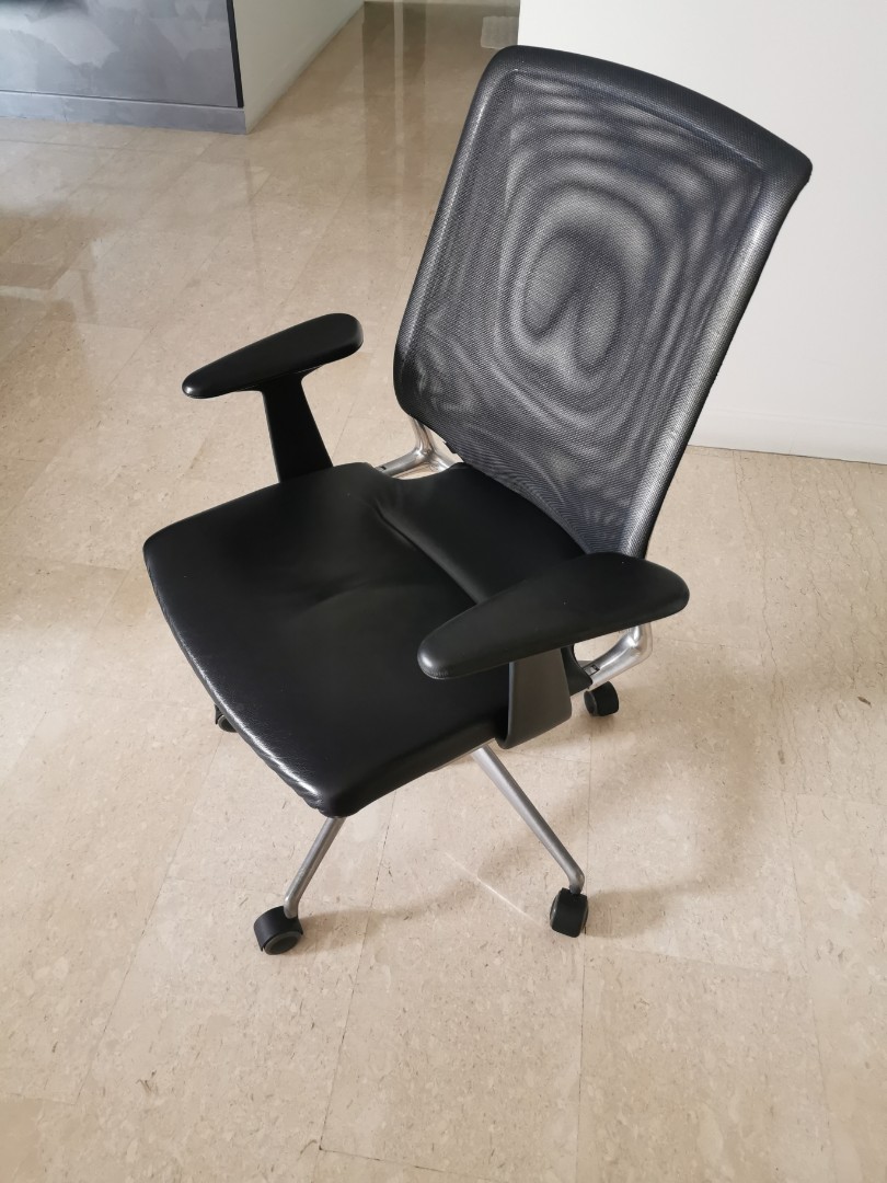Vitra meda 2 office study chair, Furniture & Home Living, Furniture ...