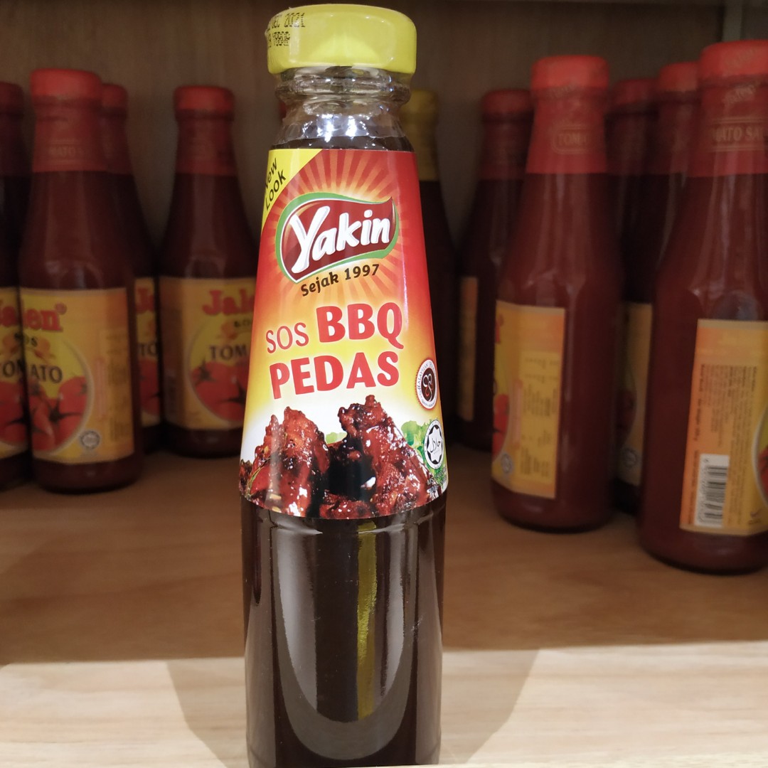 Yakin Sos BBQ Pedas Hot BBQ Sauce 250g for meat vege, Food & Drinks ...