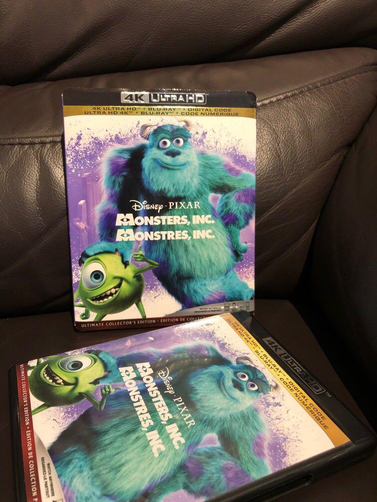 (4K)(Atmos) Monsters Inc (Disney Pixar) 4K UHD Ultra HD Blu-ray, TV ...