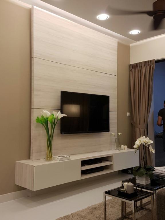 7FT FULL HEIGHT Feature Wall & 7FT TV Console, Furniture & Home Living ...