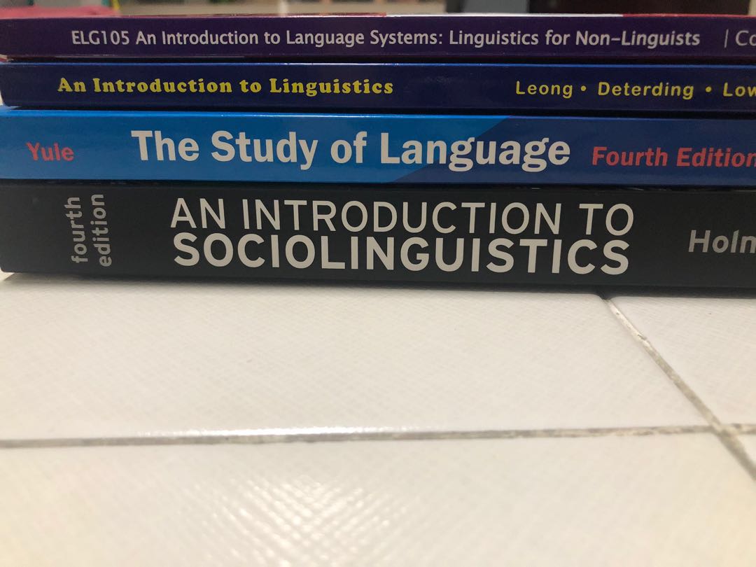 A-Level Linguistics (ELL) Textbooks (David Crystal, Janet Holmes ...