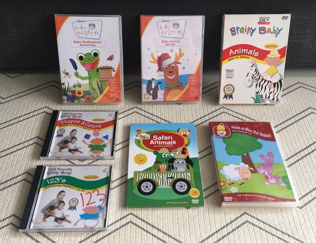 Free Postage! Bundle of 7 dvds/ vcds including Brainy Baby, Disney’s ...
