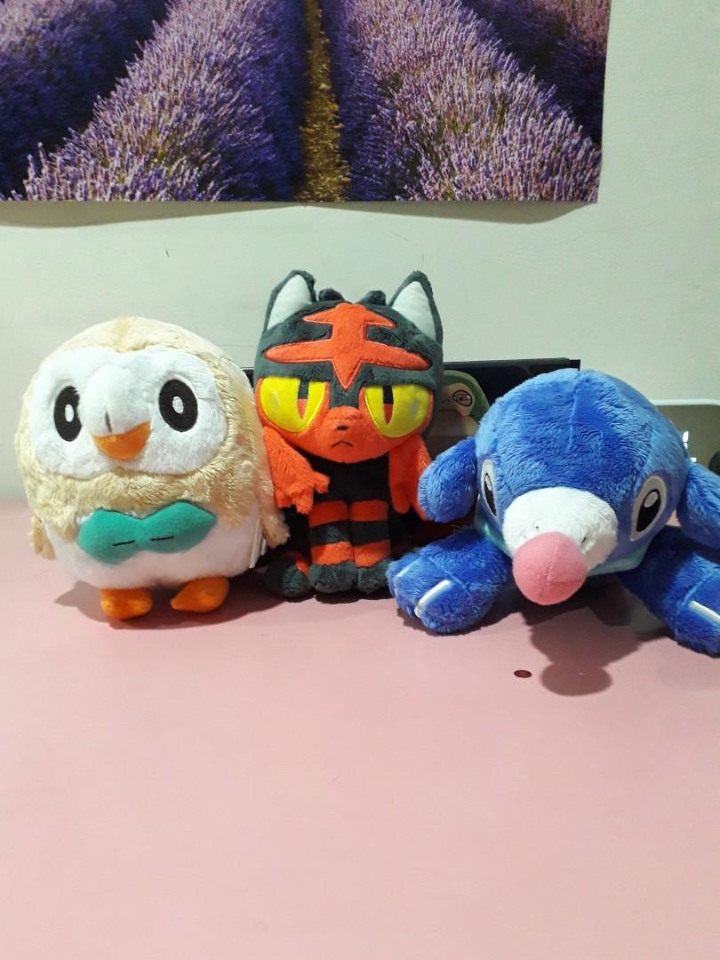 Changi Airport's Pokemon Plushies: Rowlet, Litten and Popplio, Hobbies & Toys, Toys & Games on ...