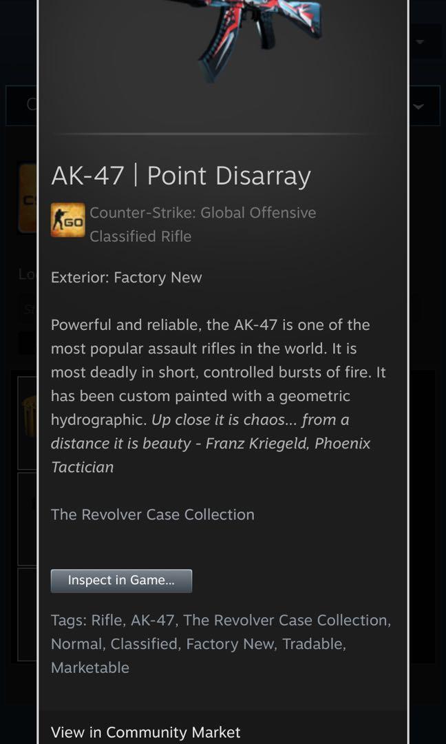 [CS:GO] AK 47 Point Disarray, Video Gaming, Gaming Accessories, Game ...
