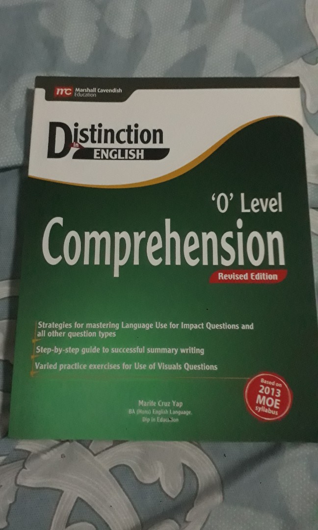Distinction in English O Level Comprehension, Hobbies & Toys, Books ...