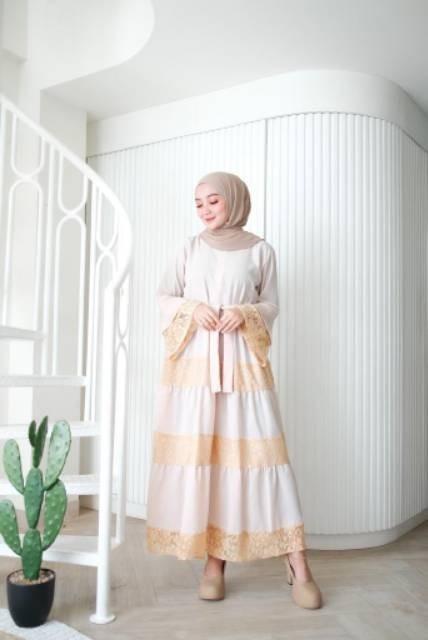 Edisha Dress, Fesyen Wanita, Muslim Fashion, Gaun di Carousell