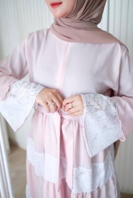 Edisha Dress, Fesyen Wanita, Muslim Fashion, Gaun di Carousell