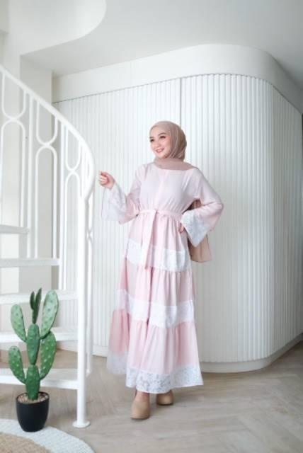 Edisha Dress, Fesyen Wanita, Muslim Fashion, Gaun di Carousell